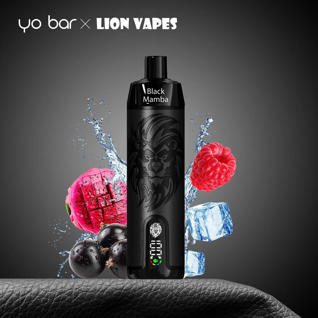 Yo Bar x Lion Vapes Hookah Pro 10000 - Black Mamba 10ml 0mg/ml – Die ...